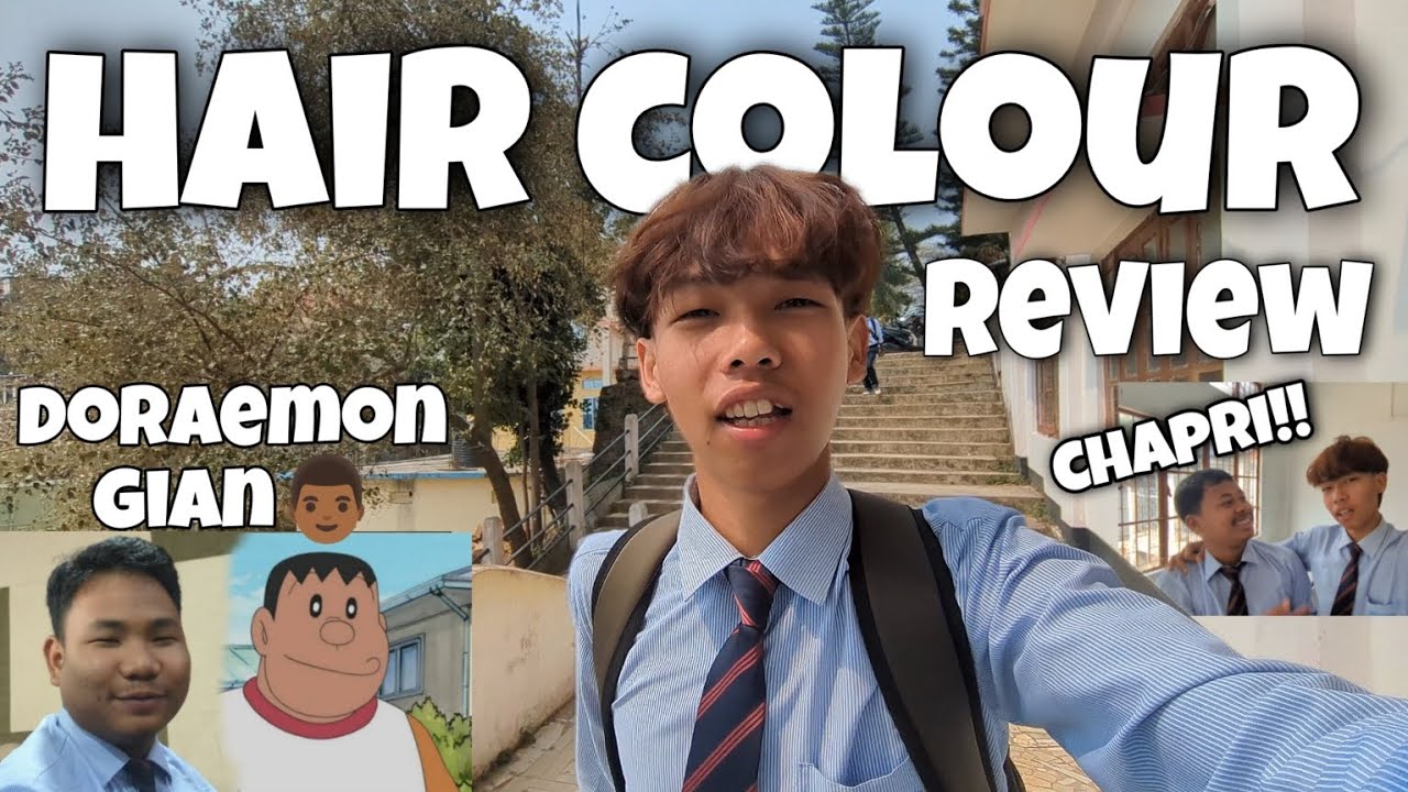 Hair colour review / real life gian from doraemon 🤣 || Vlog136 || #vlog ...