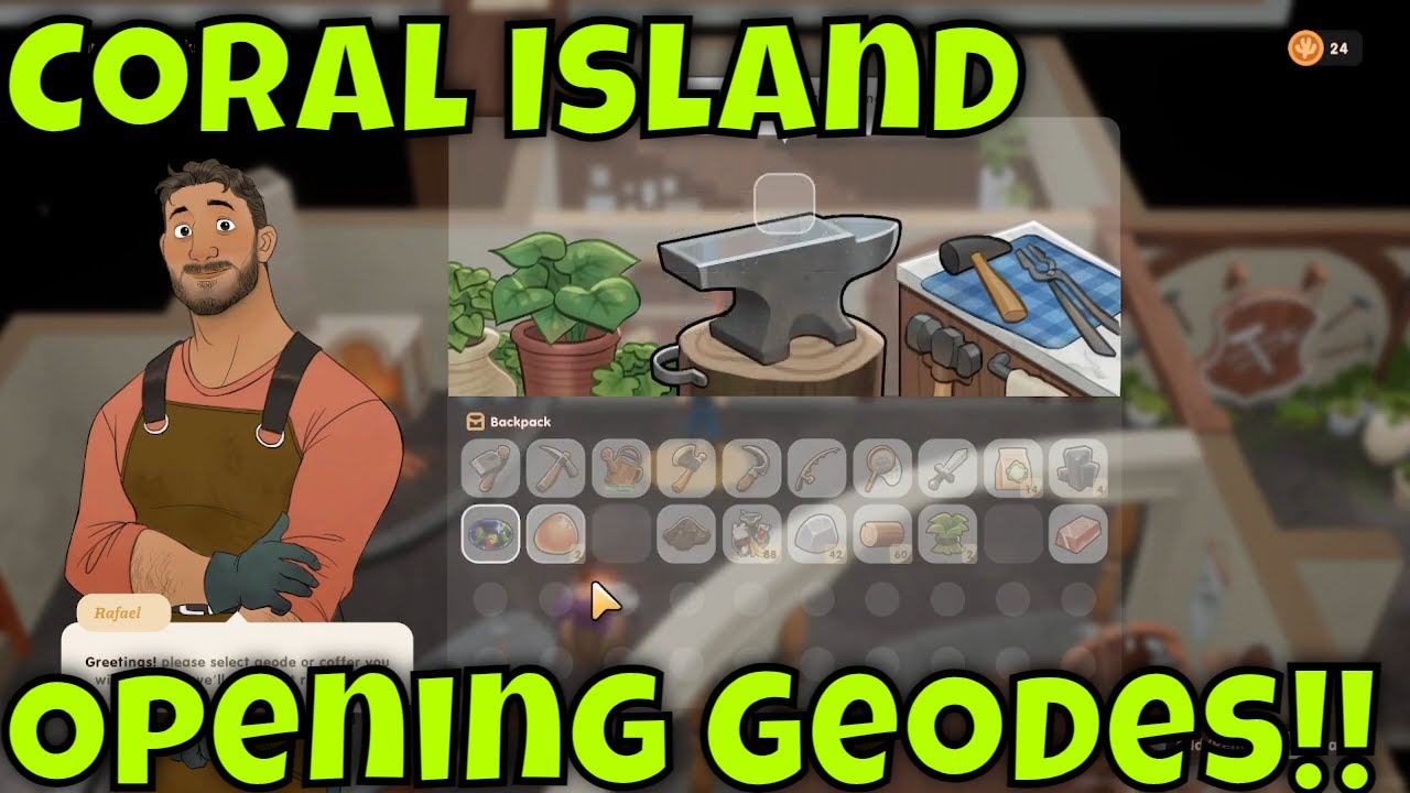 Coral Island How to Open Geode and Coffer - YouTube