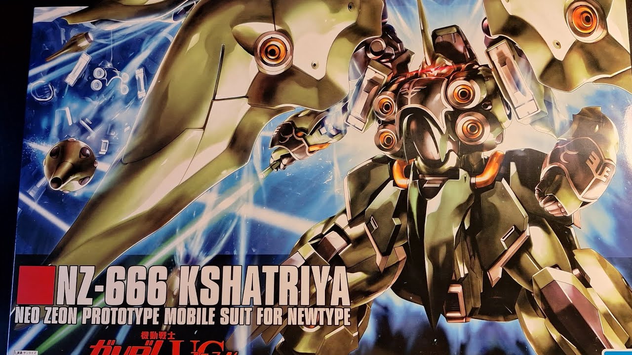 Gunpla 5x Time-lapse NZ-666 KSHATRIYA NEO ZEON PROTOTYPE MOBILE SUIT ...