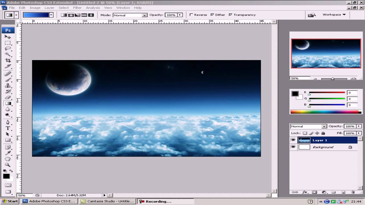 Insane Background Tutorial on Photoshop - YouTube