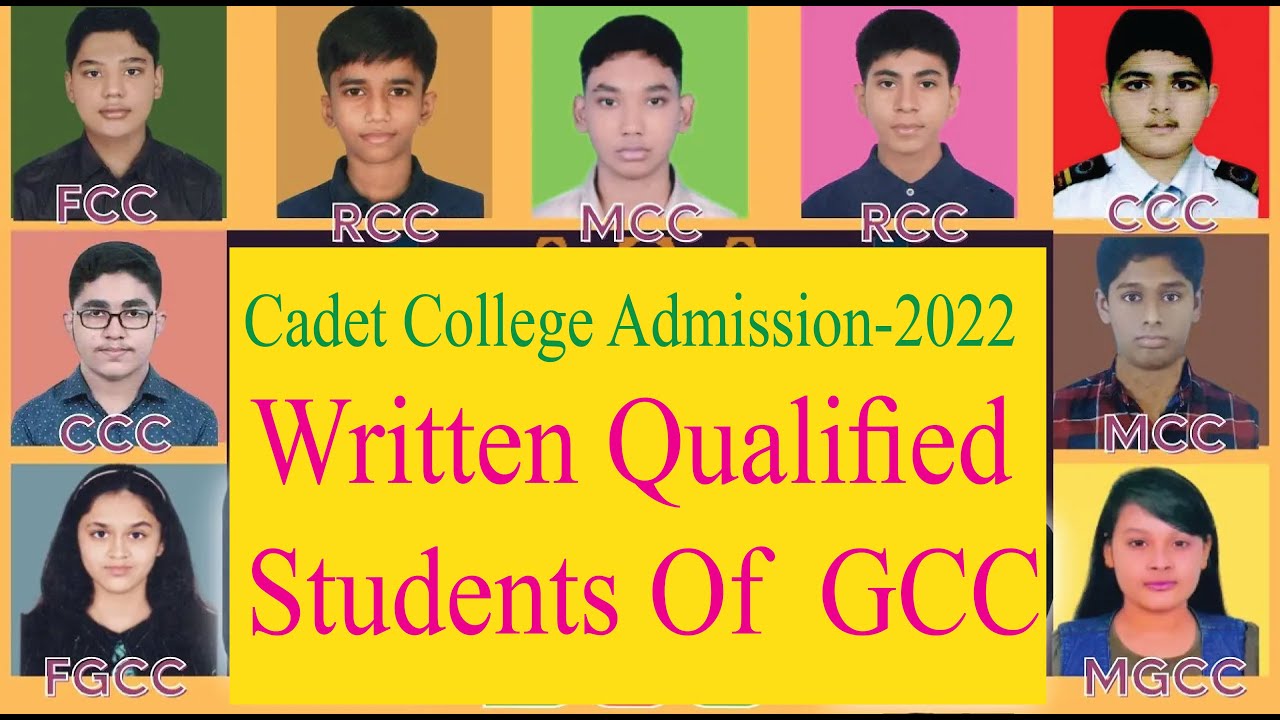Cadet College Admission Written Qualified Student 2022 II Guidance ...