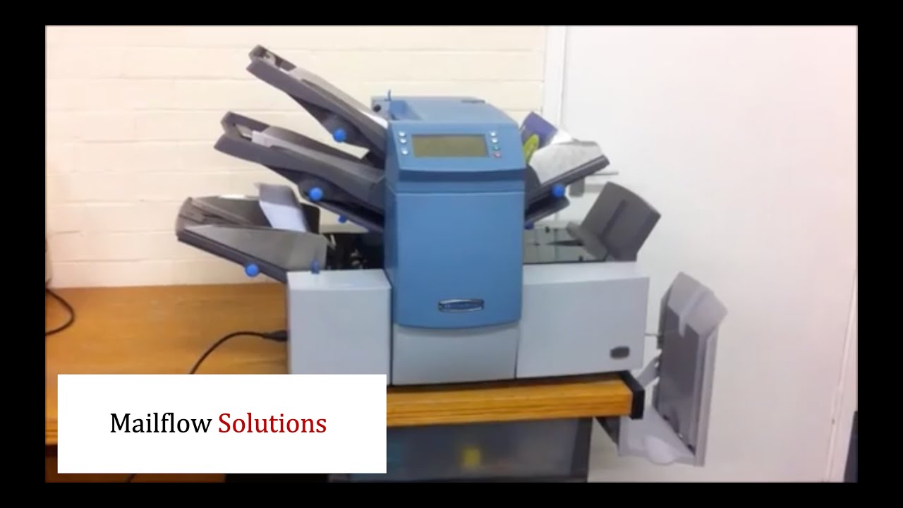 Pitney Bowes Di380 folder inserter February 2013 - YouTube