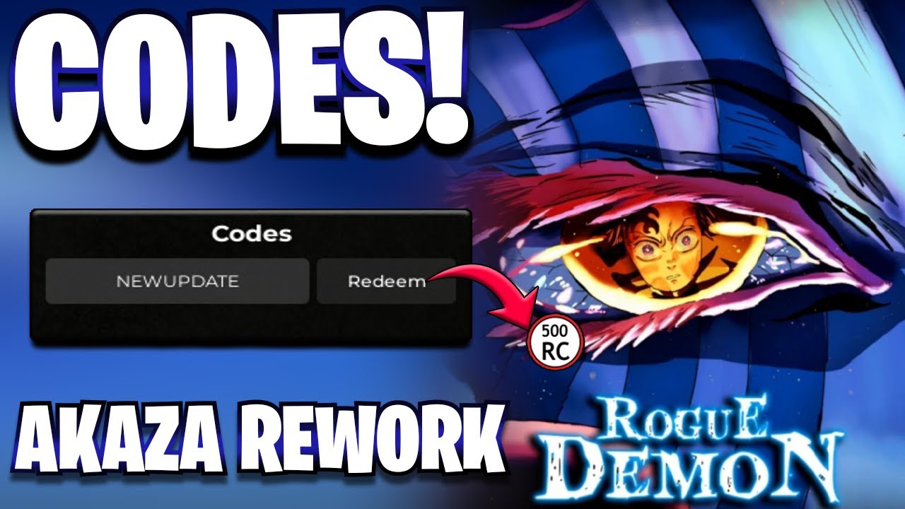 *NEW* ALL WORKING AKAZA REWORK UPDATE CODES FOR ROGUE DEMON IN 2025 - ROBLOX ROGUE DEMON CODES ...