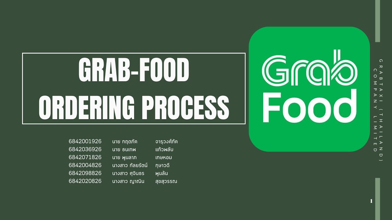 IT Minicase Final - Group 6 (Grab - Food ordering process - YouTube