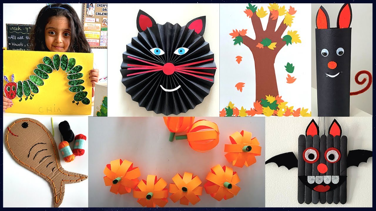 Easy Paper Crafts for Kids | Craft Ideas for Homeschooling | FUN Indoor ...