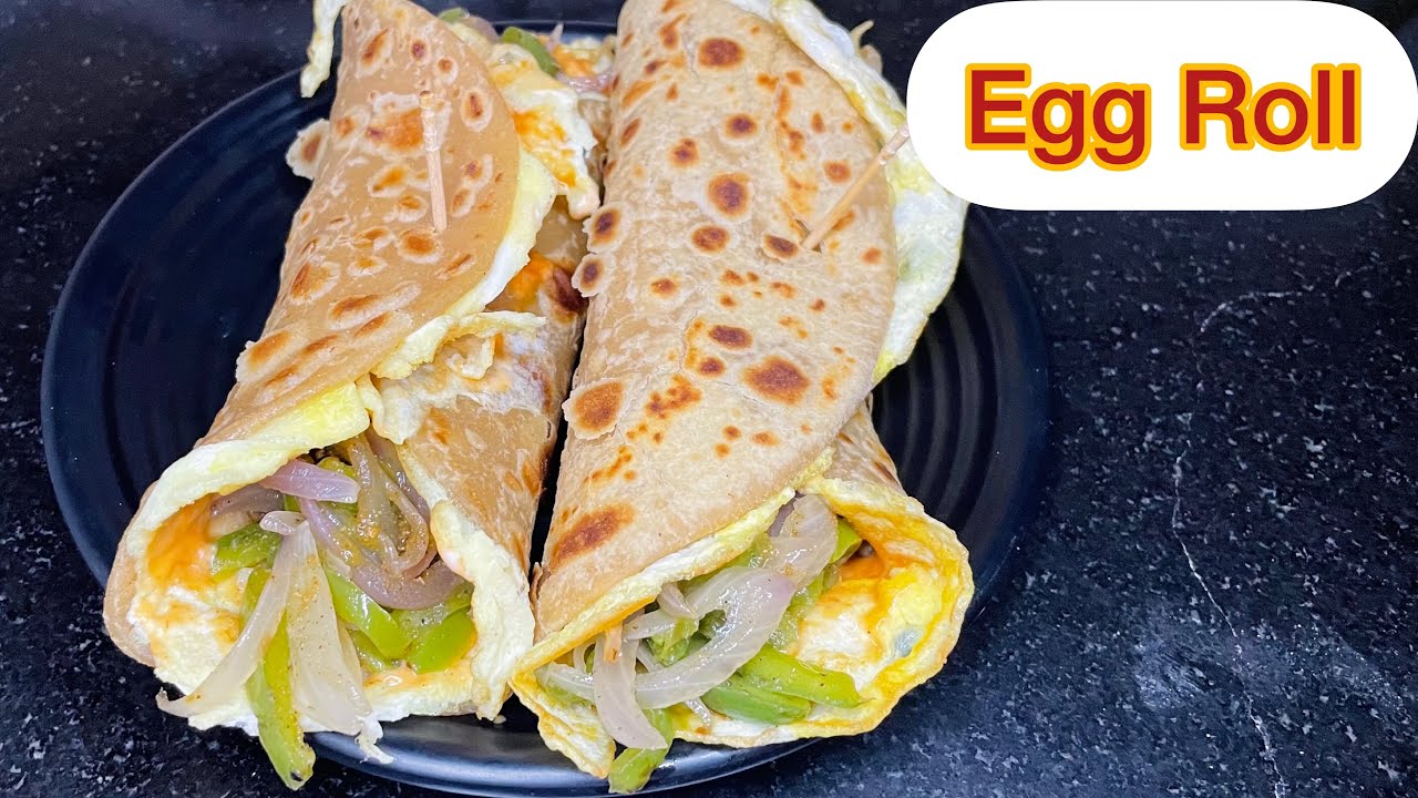 गेहूँ के आटे से बनाये हेल्दी अंडा रोल | Anda Roll Recipe |Street Style ...