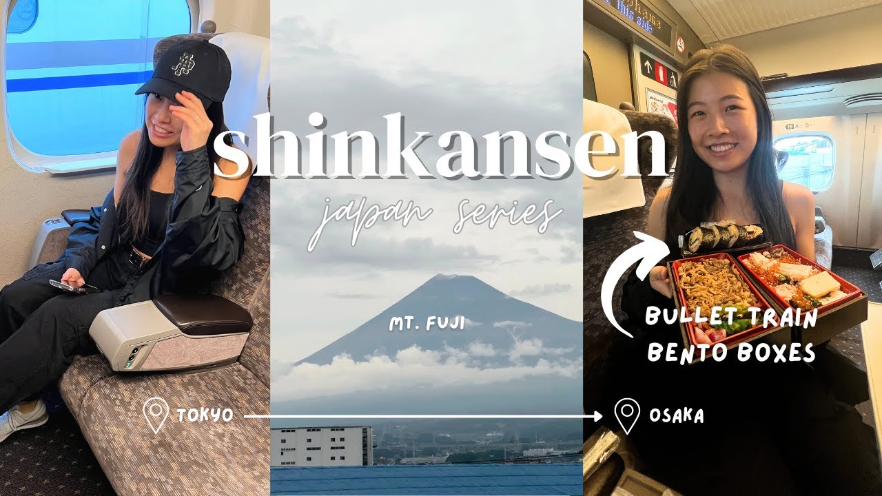 First time on Shinkansen | Family Mart haul, Bento Boxes, Seeing Mount ...