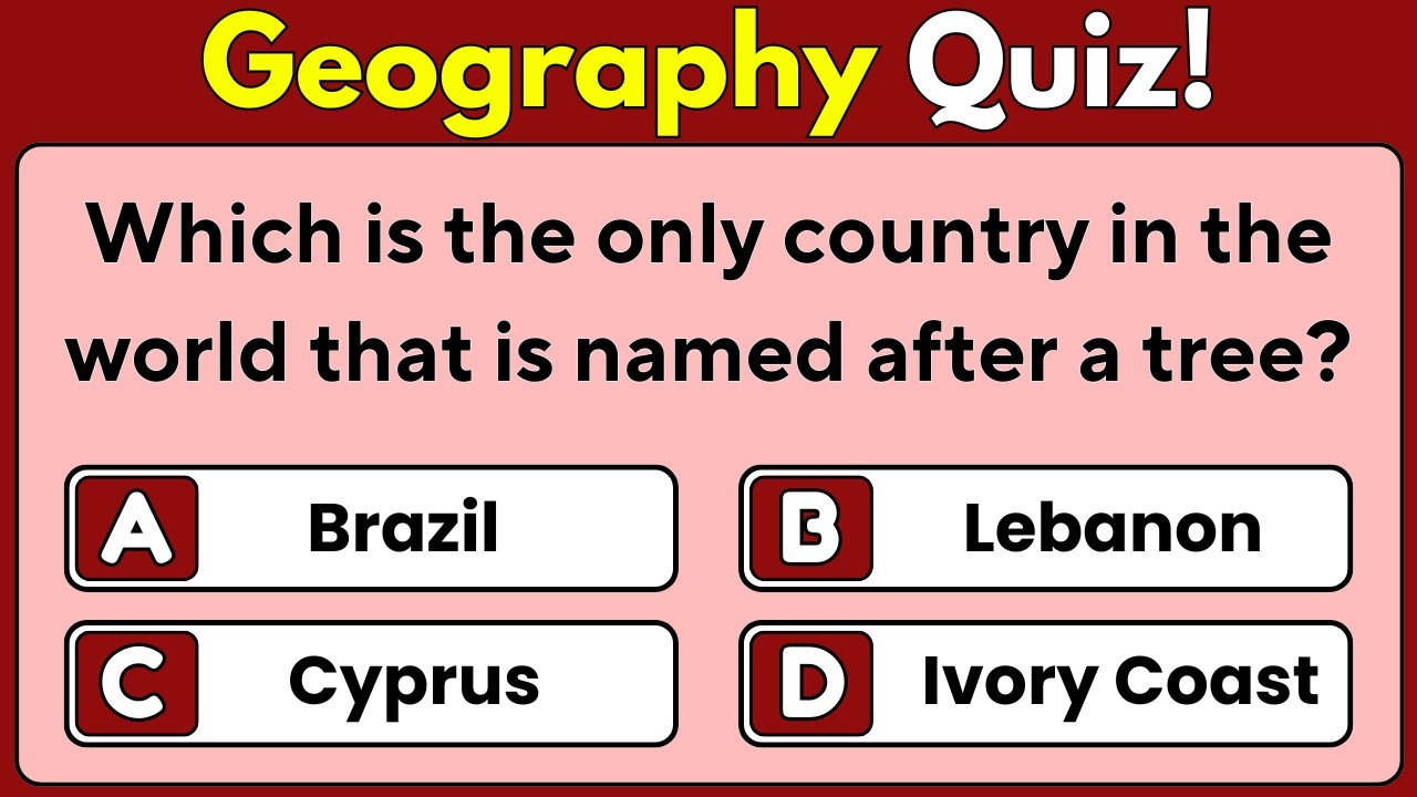 Geography Quiz | Quiz | Trivia | General Knowledge Quiz | Trivia Quiz ...