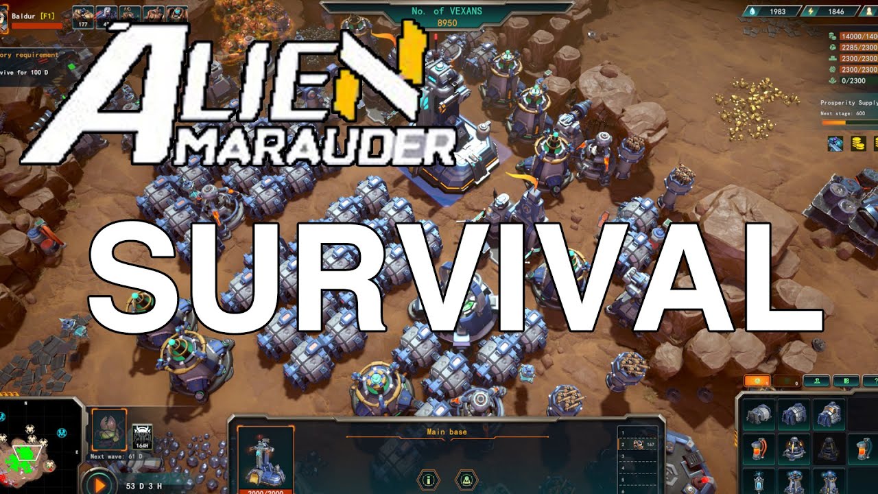 Alien Marauder | Survival Gameplay Walkthrough | First Win Normal ...