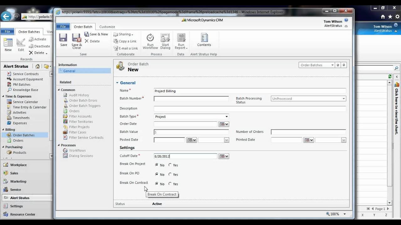 How to Perform Billing for Projects in Alert Stratus for Microsoft ...