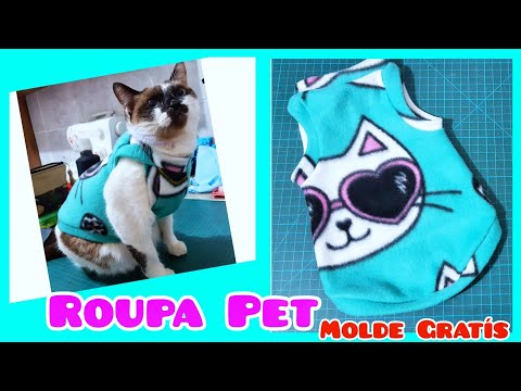 Roupa Pet Facil! Com molde Gratís!!🐶♥️