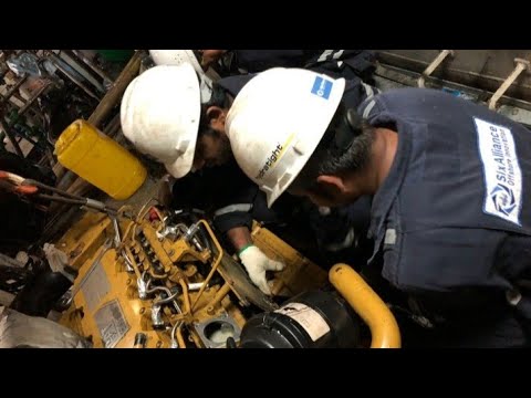 cat c6.6 marine engine how to adjust valve lash .and installation new ...