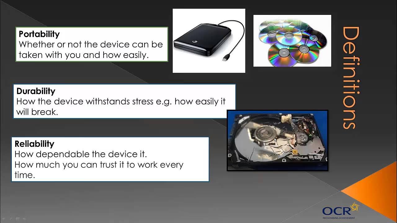 OCR GCSE Computing: Secondary Storage - Topic 6 [OLD COURSE] - YouTube