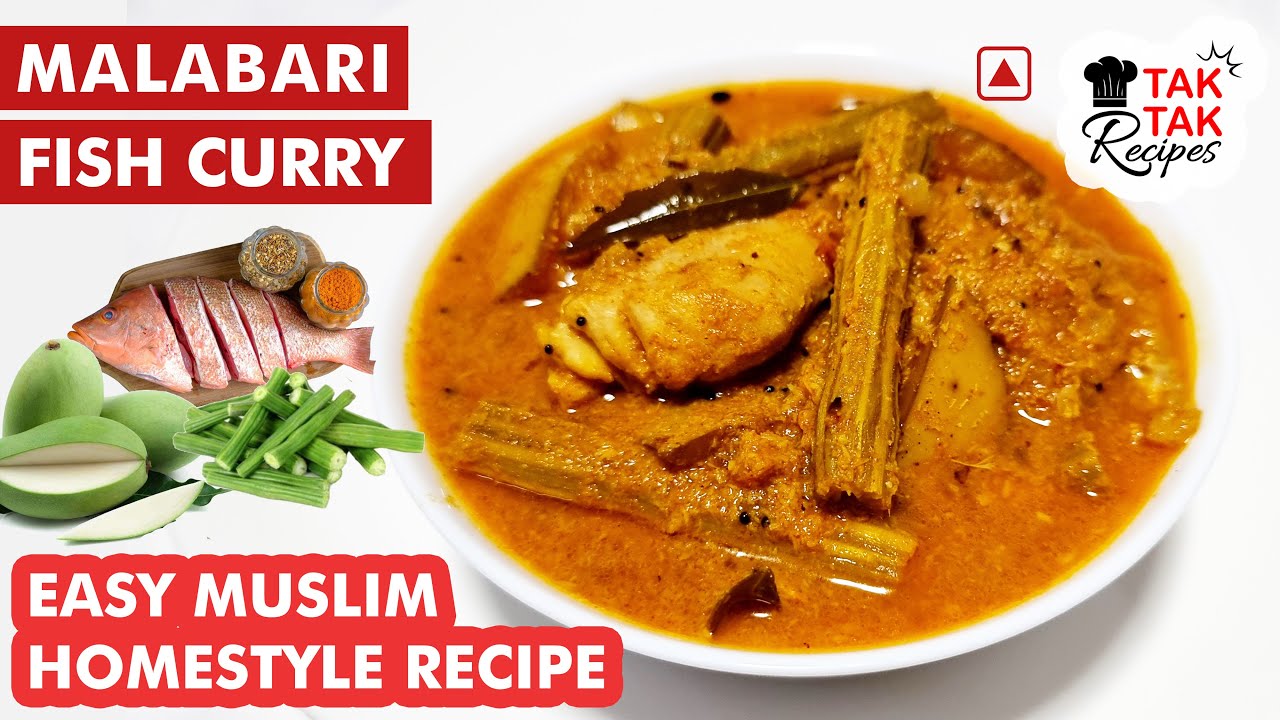 [183] Malabari Fish Curry | Easy Muslim Homestyle Recipe | Drumstick ...