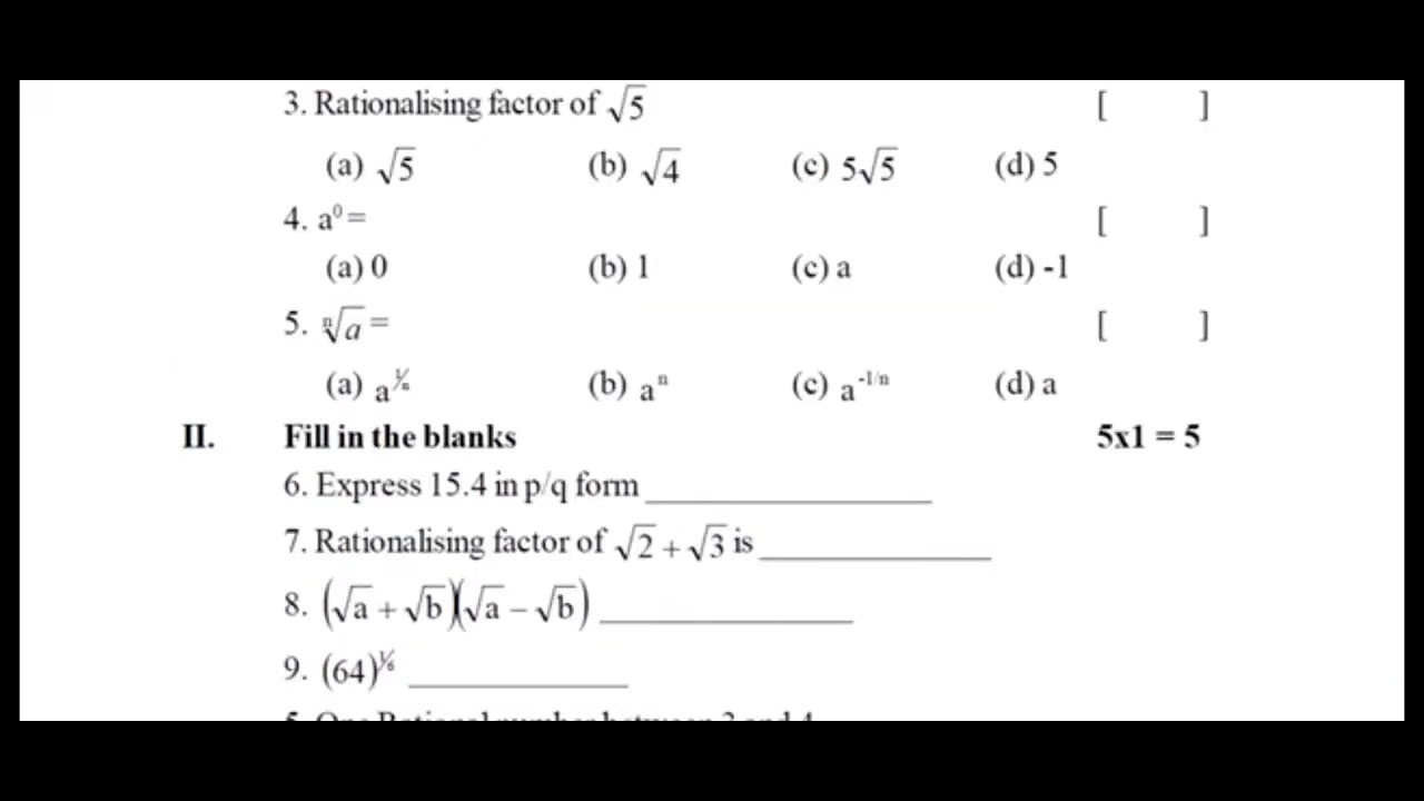 9th class maths FA 1 model paper //@@2024 new syllabus - YouTube