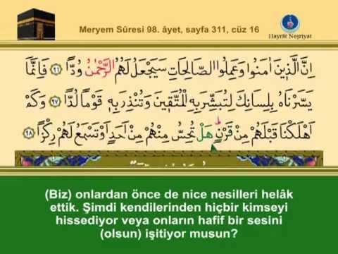 ishak danış 16. cüz (komple video hatim)