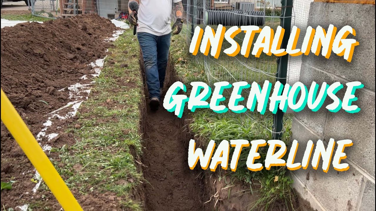 RUNNING FREEZE-PROOF WATERLINE TO OUR TROPICAL GREENHOUSE - YouTube