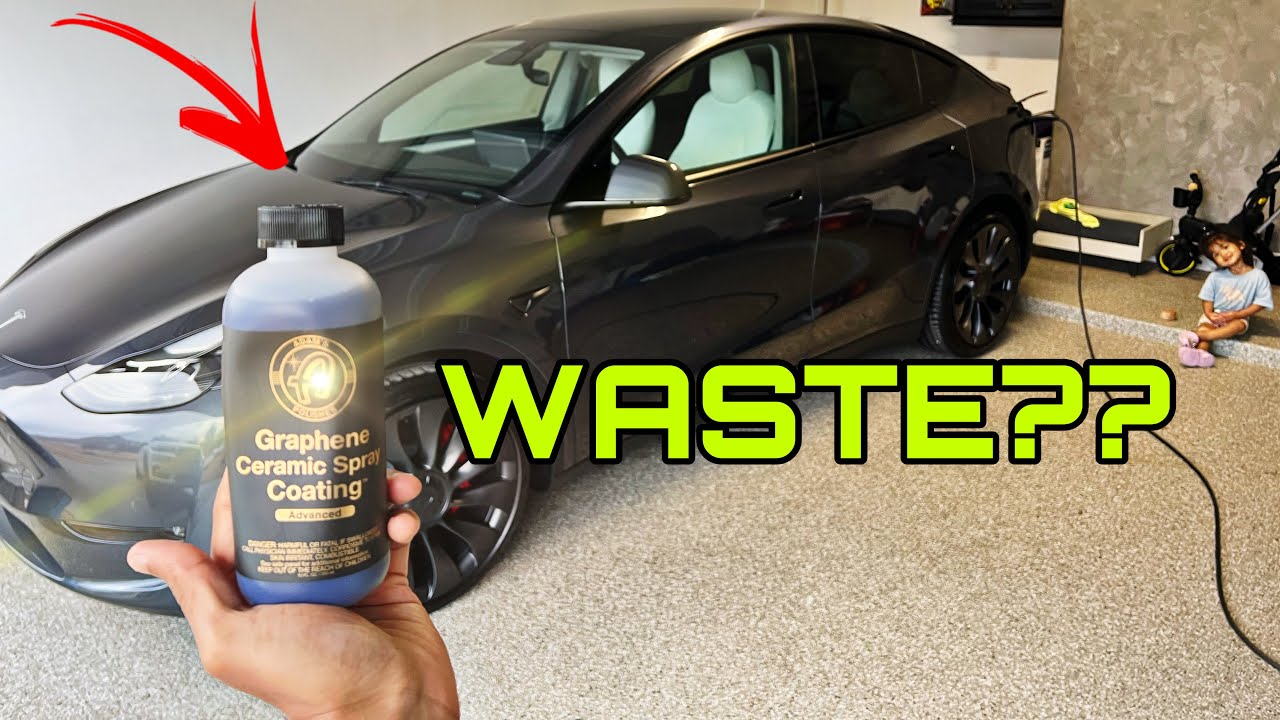 DIY Ceramic Coating Tesla Model Y Performance! Adams Graphene Ceramic ...