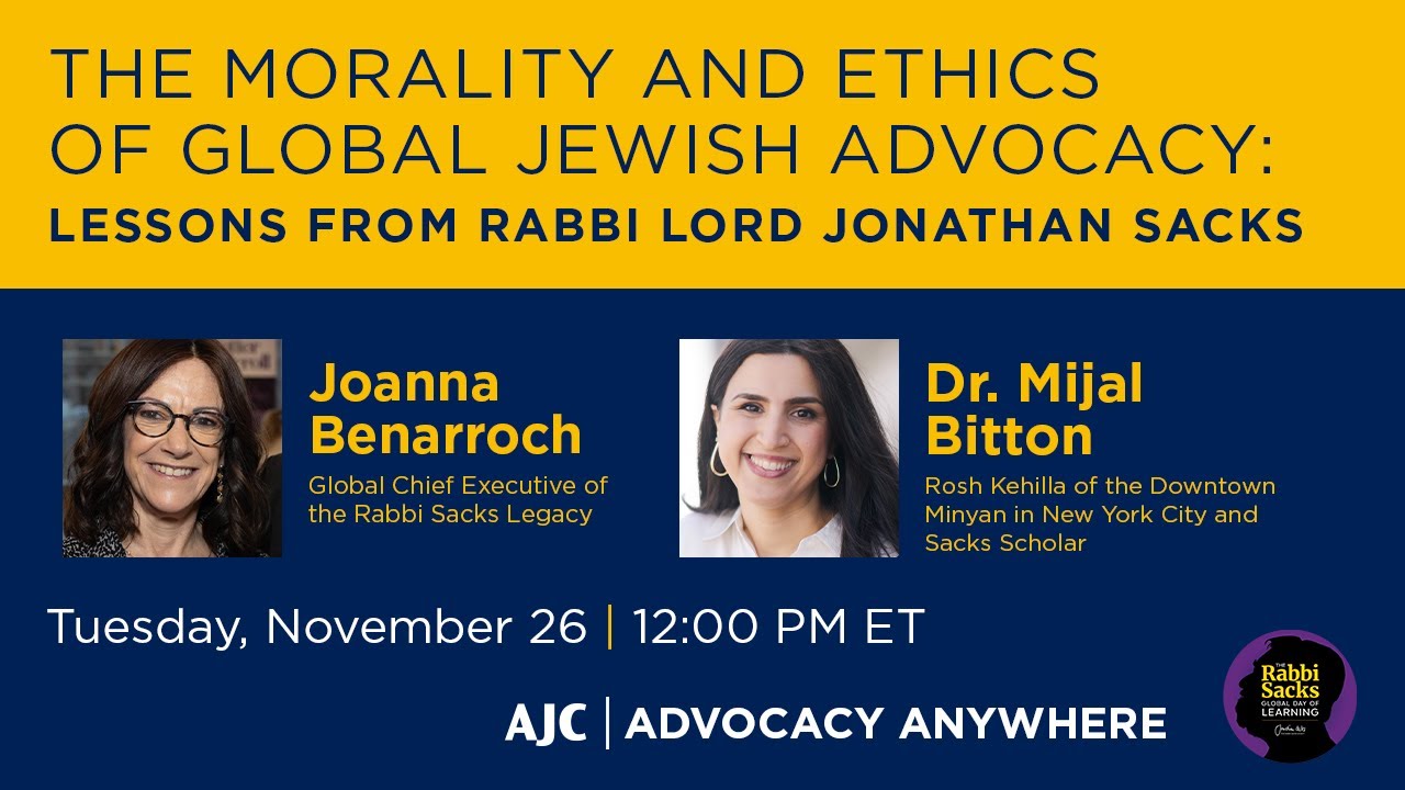 The Morality and Ethics of Global Jewish Advocacy: Lessons from Rabbi ...