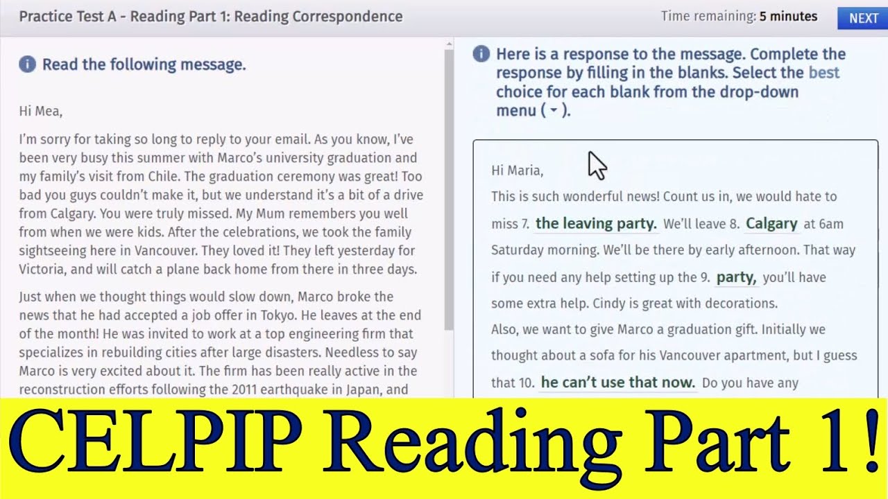 CELPIP Тест - Знакомимся с Reading Part 1 вместе! - YouTube