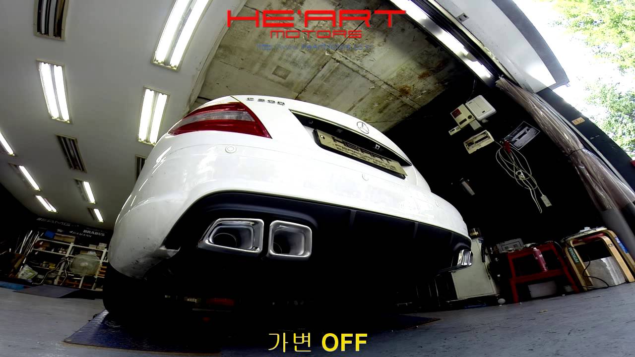 W204 C300 Variable Exhaust Valve Control System with X-pipe - YouTube