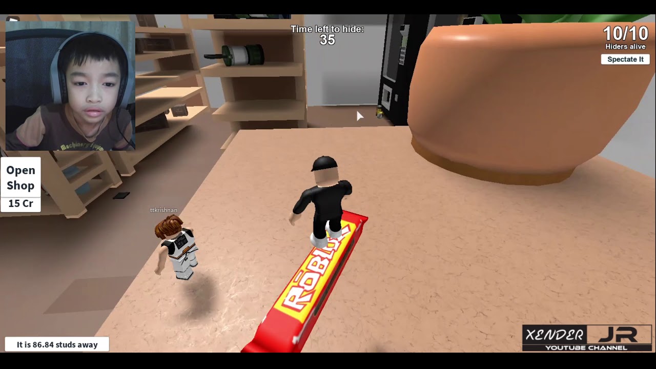 Xender JR: Roblox Hide and Seek - YouTube