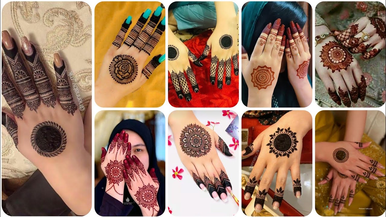 Simple Tiki & Finger Mehndi Design//Trendy Mehndi Design//Mehndi ...