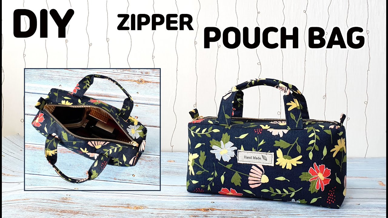 DIY Zipper Pouch With Handle Make A Makeup Bag Sewing Tutorial diy-zipper-pouch-with-handle-make-a-makeup-bag-sewing-tutorial