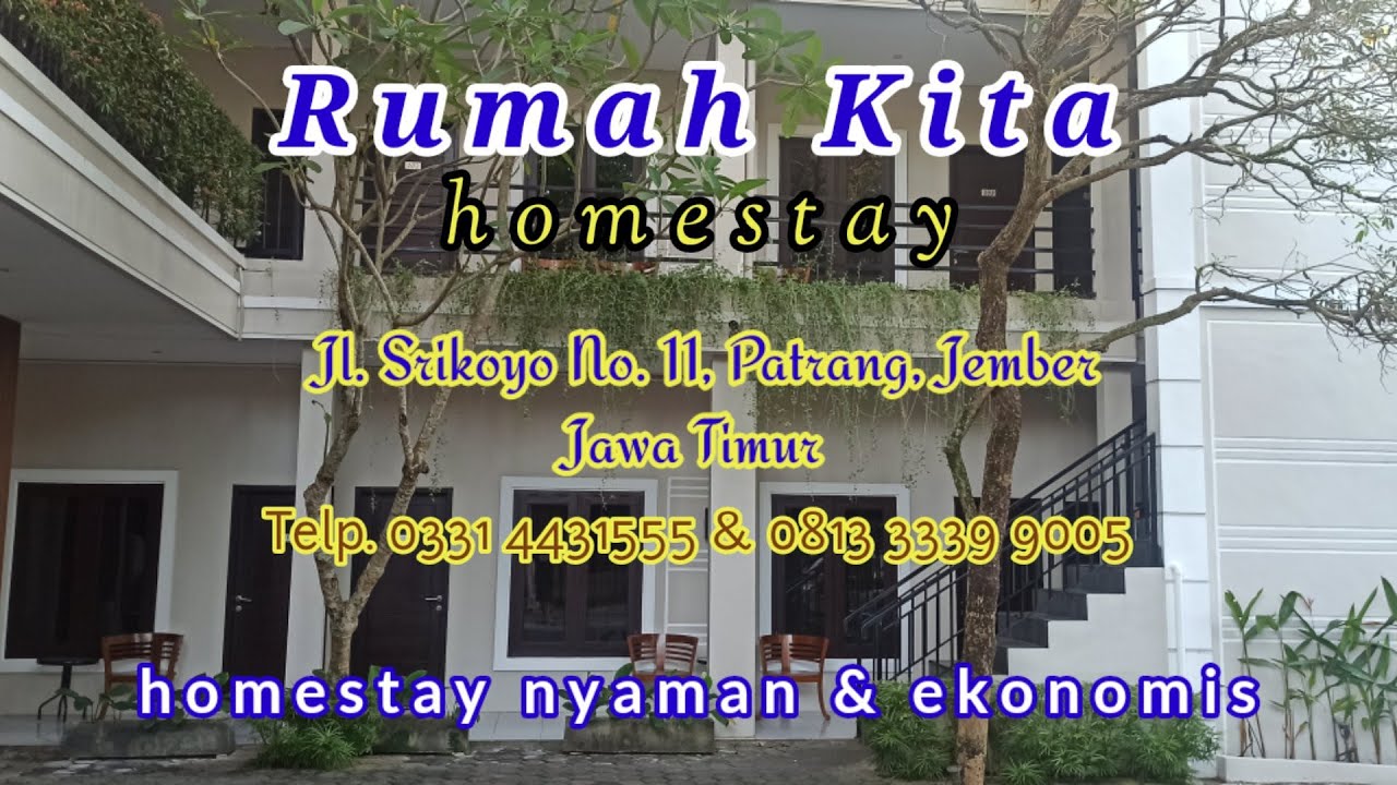 Rekomendasi penginapan terbaik di Jember, Rumah Kita Homestay - YouTube