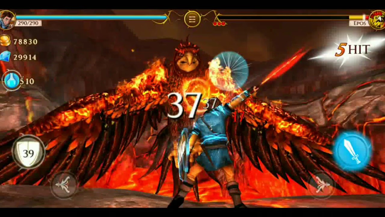 Defeating EPOS-The Flame Bird (Beast Quest) - YouTube