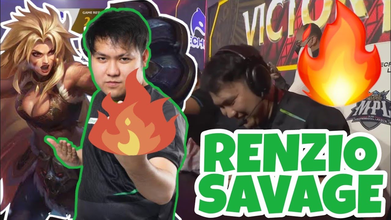 RENZIO SAVAGE IN MPL | MOBILE LEGENDS | MPL PH Season 9 - YouTube