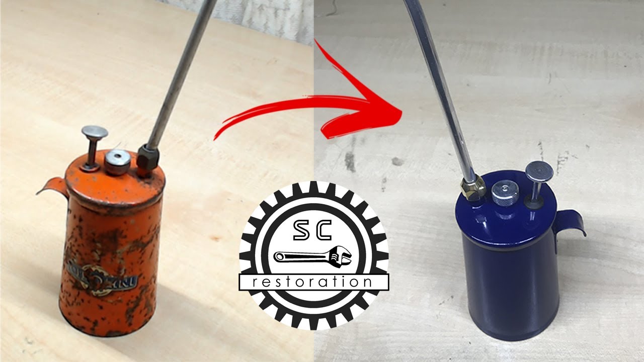 Antique Oil Can Restoration - Oiler Perfect Restoration [Restoring ...