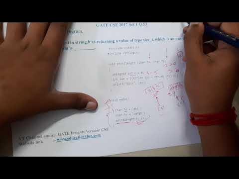 GATE CSE 2017 SET 1 Q 53 || C PROGRAMMING ||Data Structure || GATE Insights Version: CSE - YouTube
