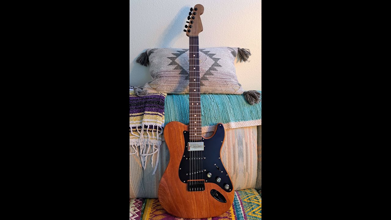 Warmoth Hybrid Telecaster - Ethereal Blues - YouTube