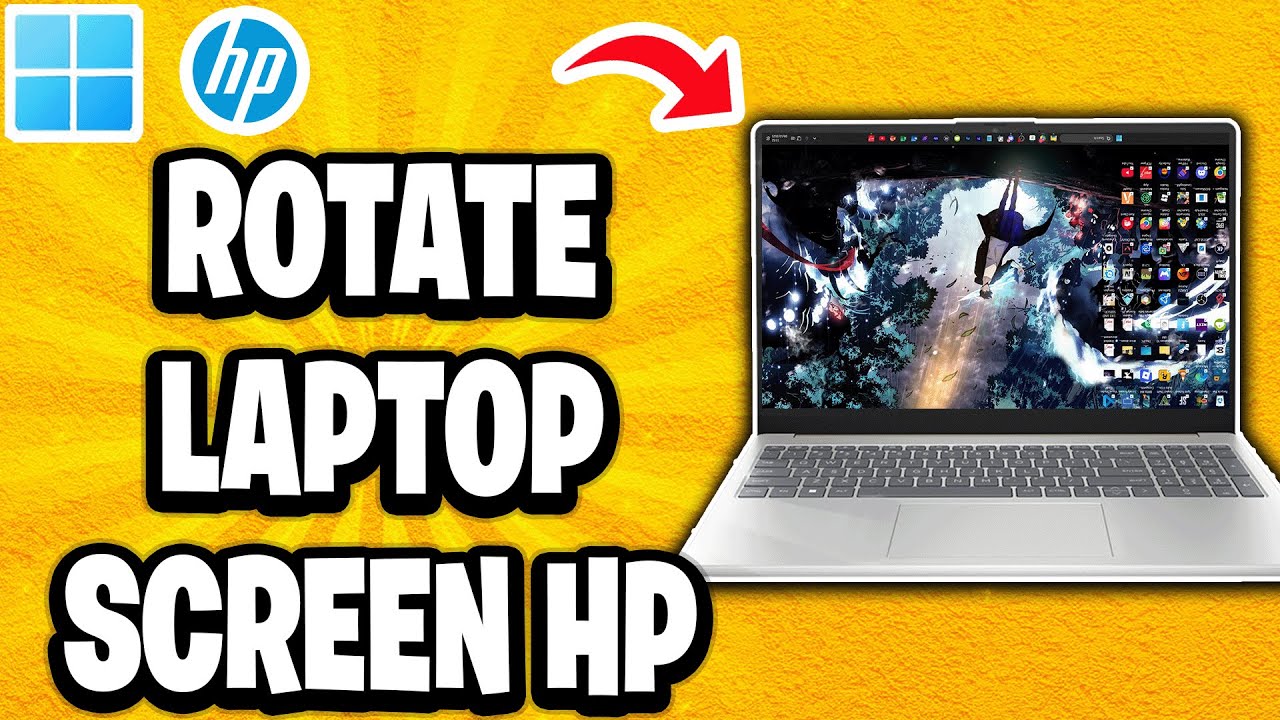 How To Rotate Laptop Screen HP - YouTube