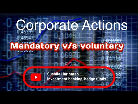 Mandatory Corporate Actions v/s Voluntary Corporate Actions - YouTube
