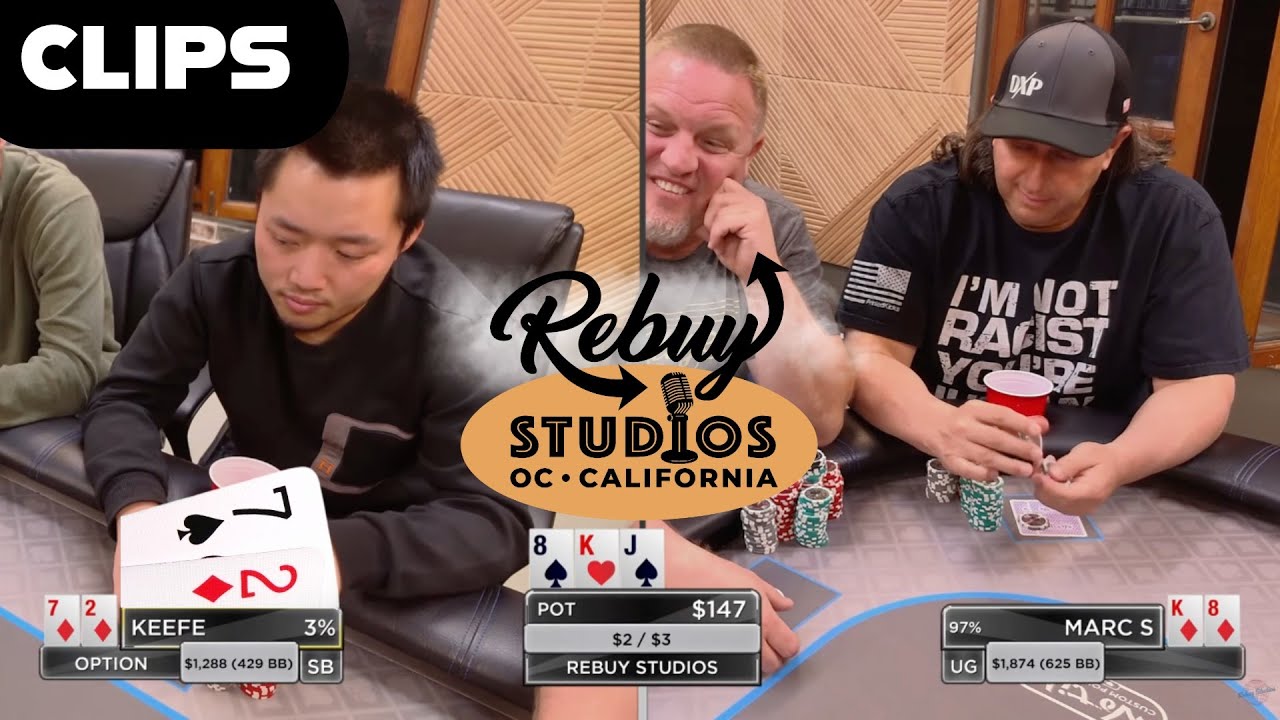 SEVEN DEUCE vs. K8 2 Pair!!! POKER CLIPS - YouTube