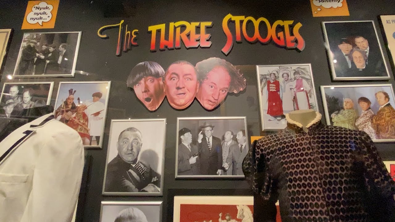 THREE STOOGES Museum Exhibit - With STOOGE Families - YouTube