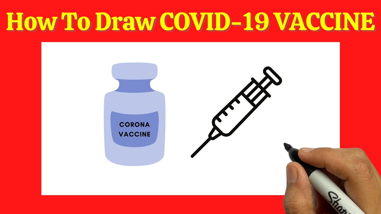 How To Draw Covid-19 Vaccine | Coronavirus Vaccine Drawing | Easy ...