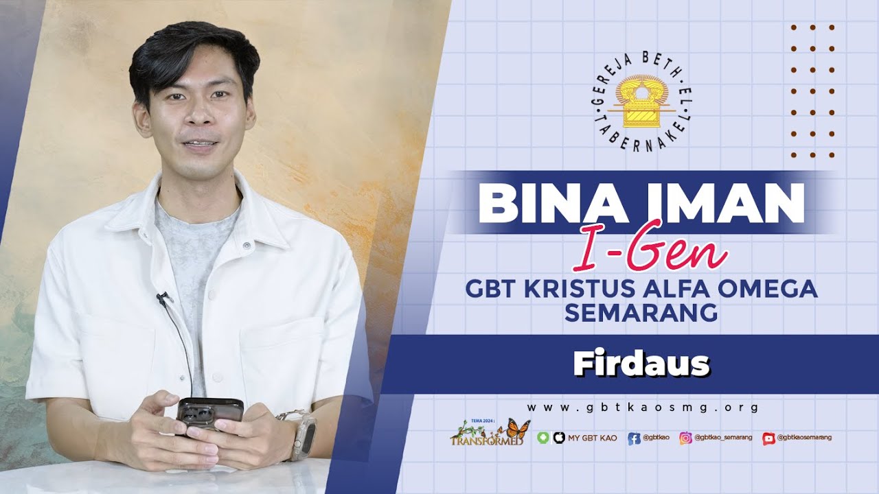 Bina Iman : Healing Discipleship - Firdaus - YouTube
