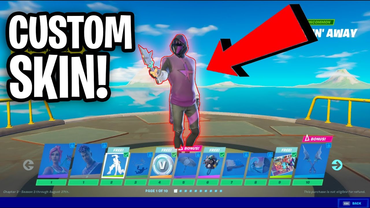 Making a CUSTOM skin in Fortnite - YouTube