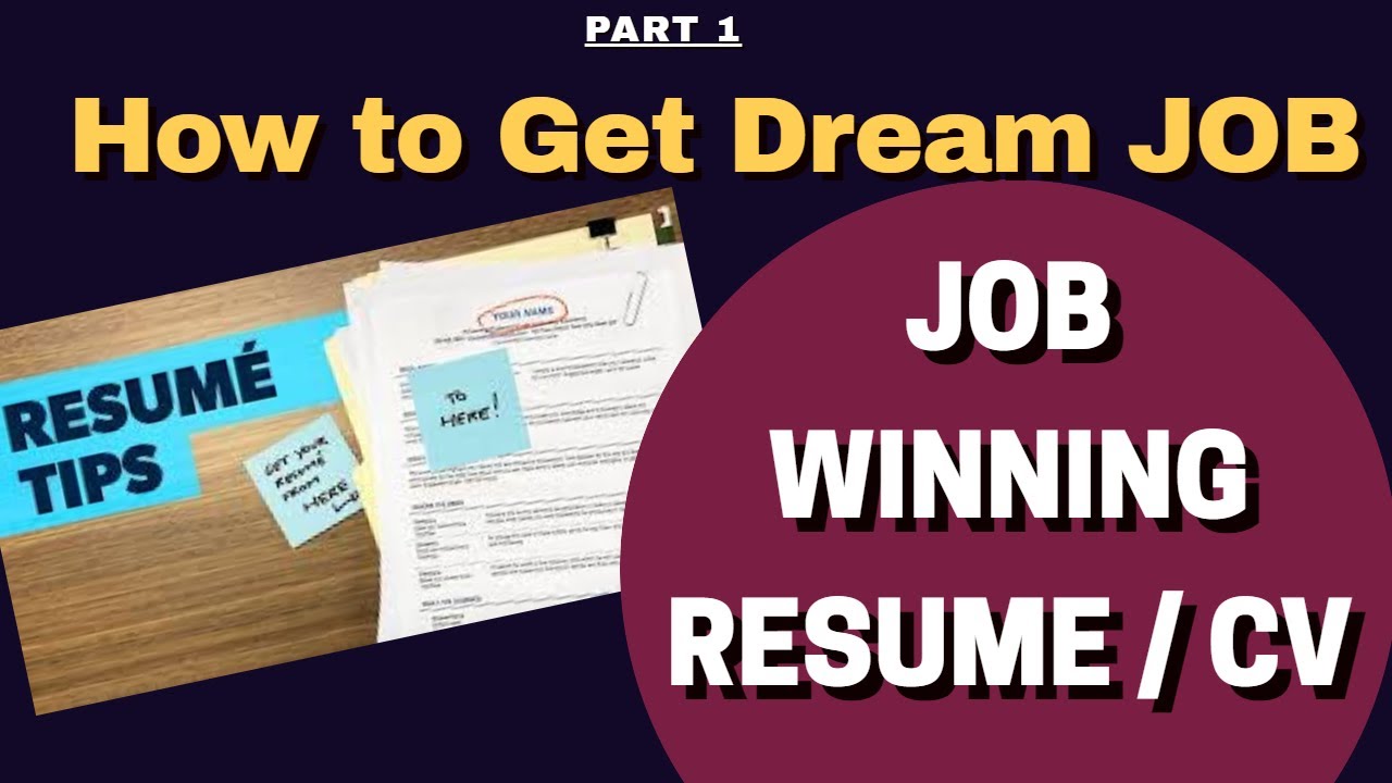 How to write resume to get dream Job - PART 1 - #namasteenglish # ...
