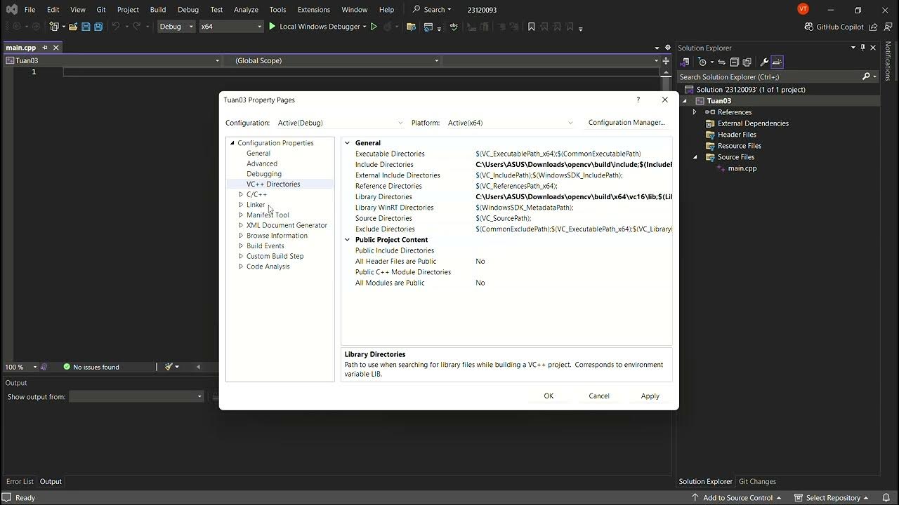 How to installing and configuring OpenCV for Visual Studio 2022 - YouTube
