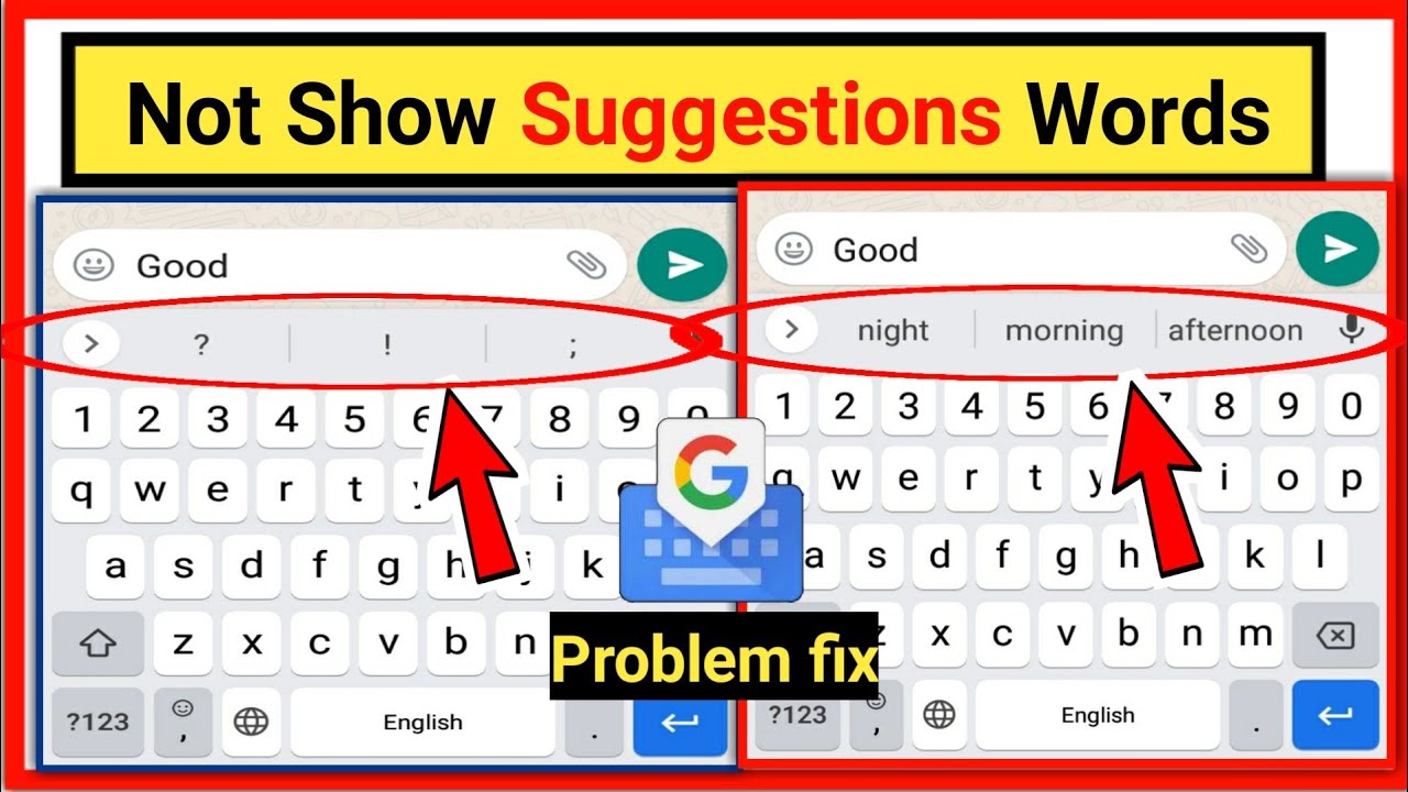 Keyboard Problem Typing Suggestions Word Not Showing Problem Fix Youtube