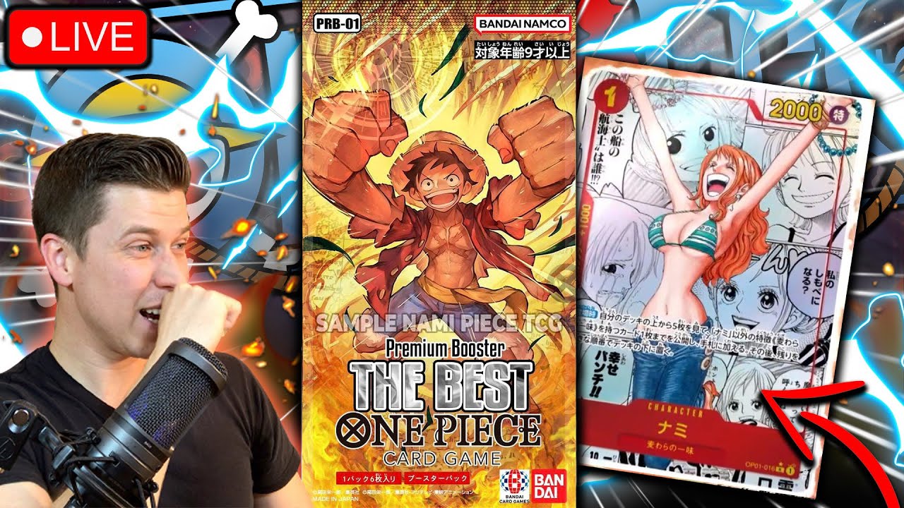🔴CHASING MANGA GOD PACKS IN *NEW* ONE PIECE PRB-01! - POKEMON GIVEAWAYS ...