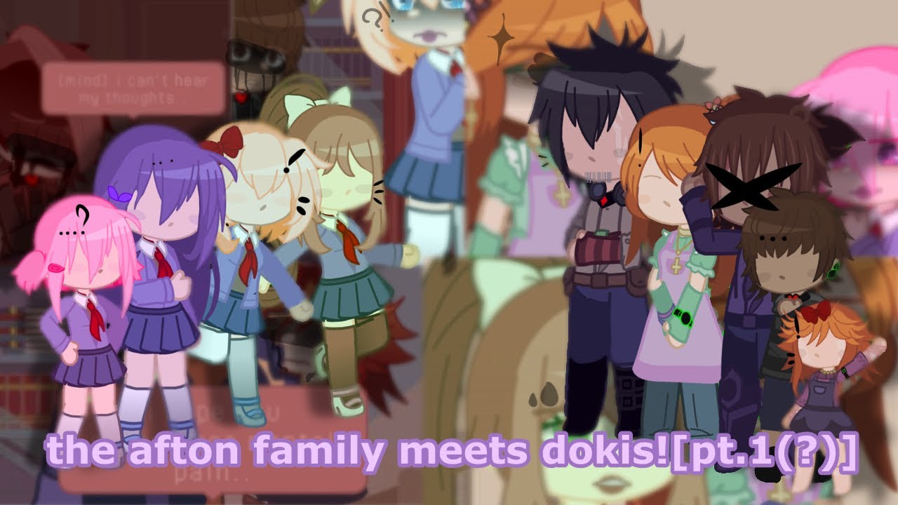 the afton family meets ddlc | pt.1 | 💗8k special! read desc! | original ...