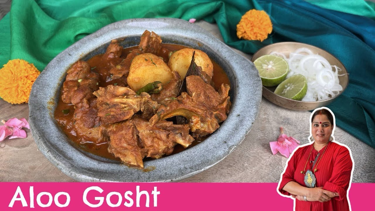 Aloo Gosht | Mutton and Potato Curry Recipe by Chef Smita Deo - YouTube