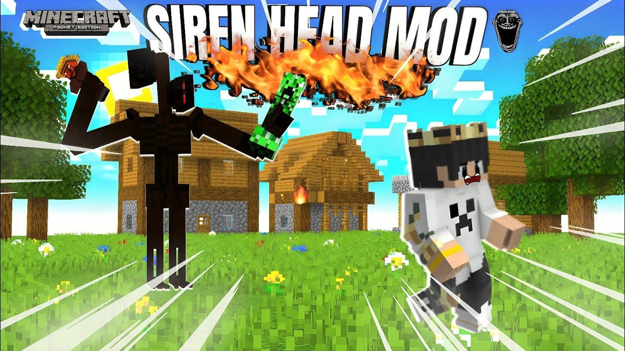Minecraft Siren Head Mod || Minecraft PE 1.21 - YouTube