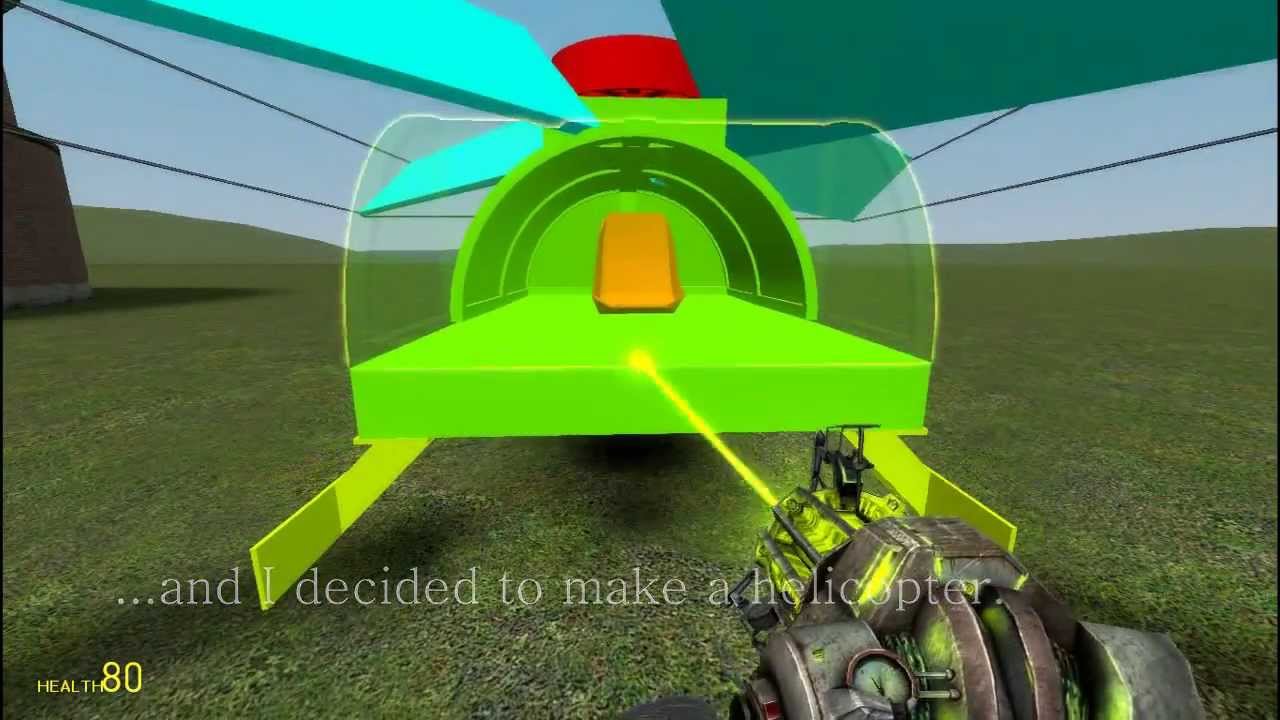 Garry's Mod - Gyroscope stabilized helicopter - YouTube