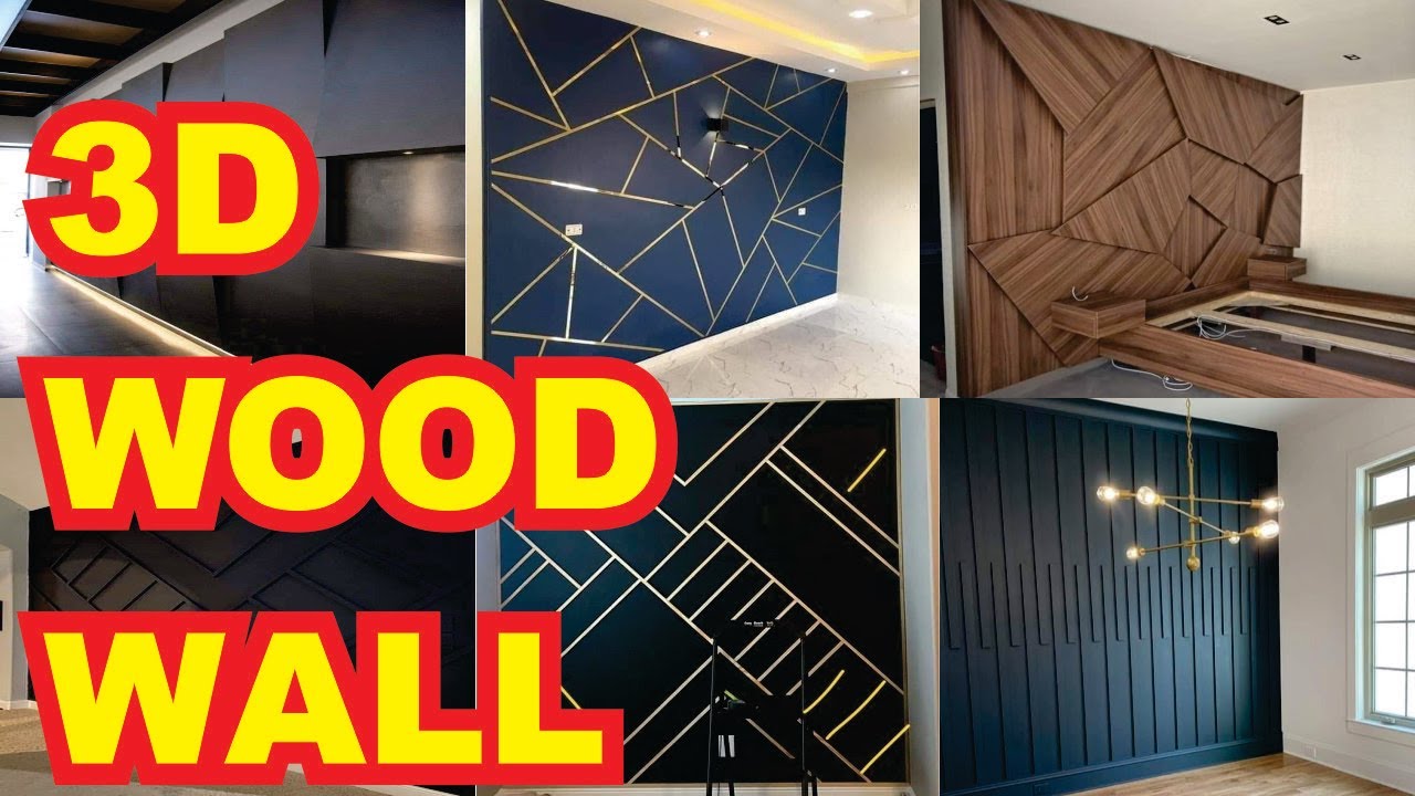 3D Wood wall interior design | 3D Wall design ideas| Latest Wall ...